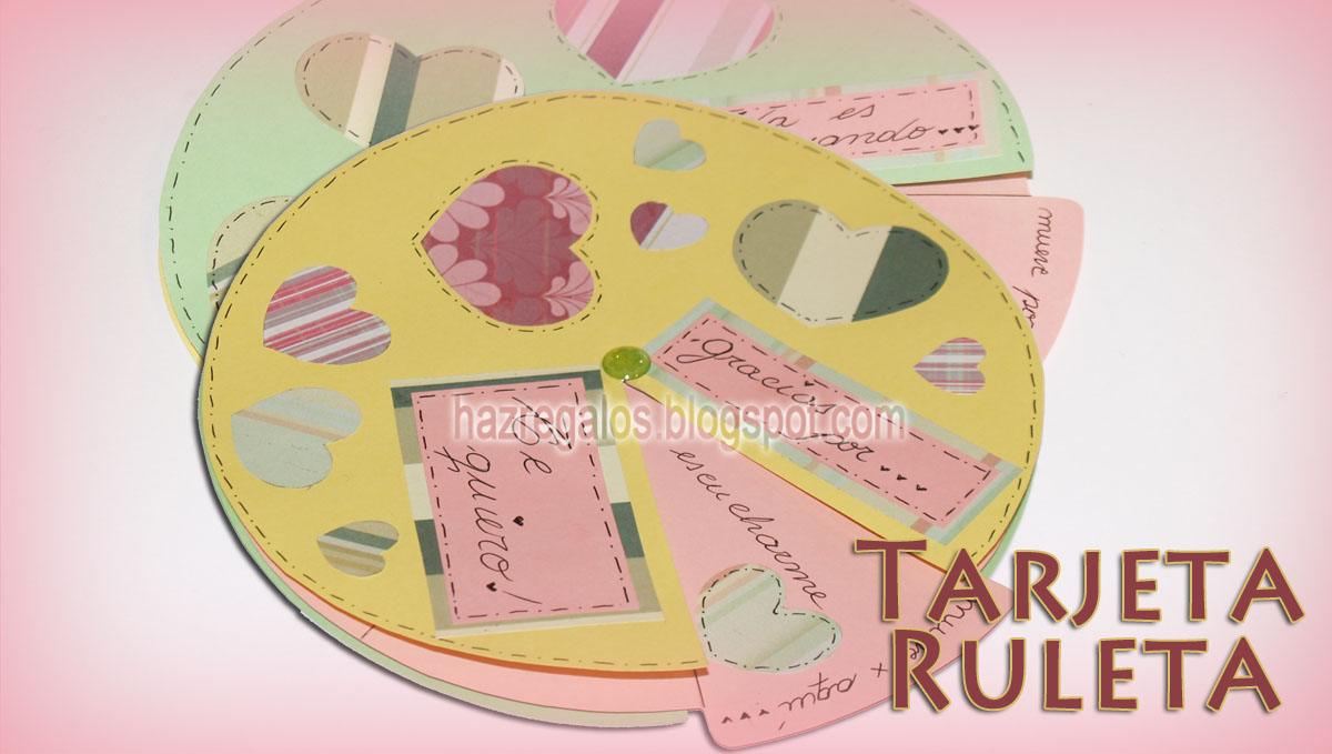 HAZ REGALOS: LAS MEJORES IDEAS PARA TUS REGALOS: TARJETA RULETA