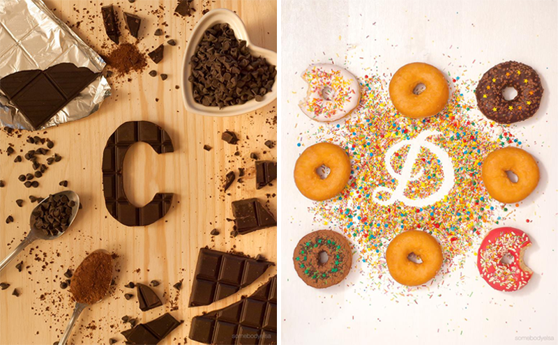stop. breathe. create.: 26days of type - food lettering