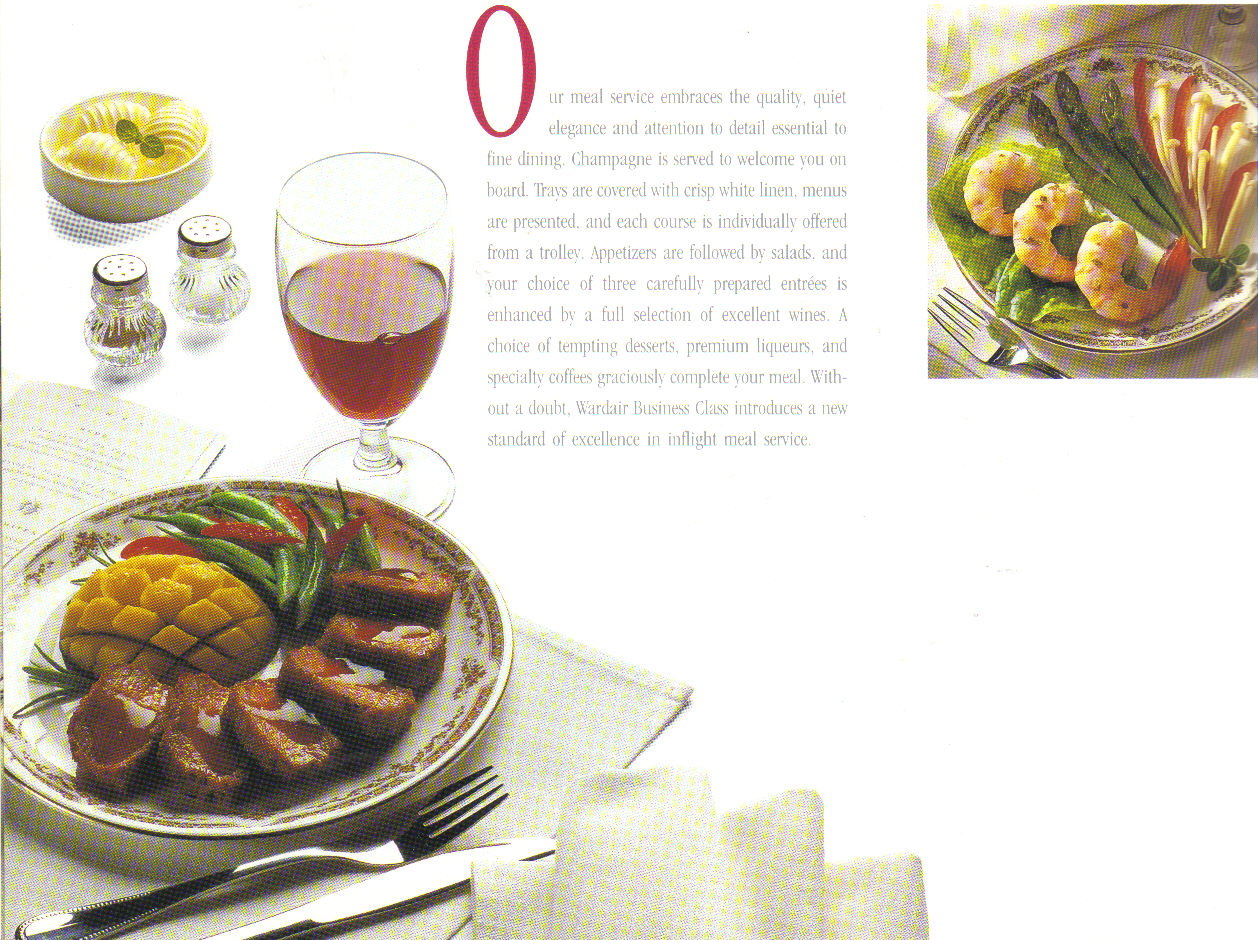 Airlines Past & Present: Wardair Business Class & Economy Class 1980's