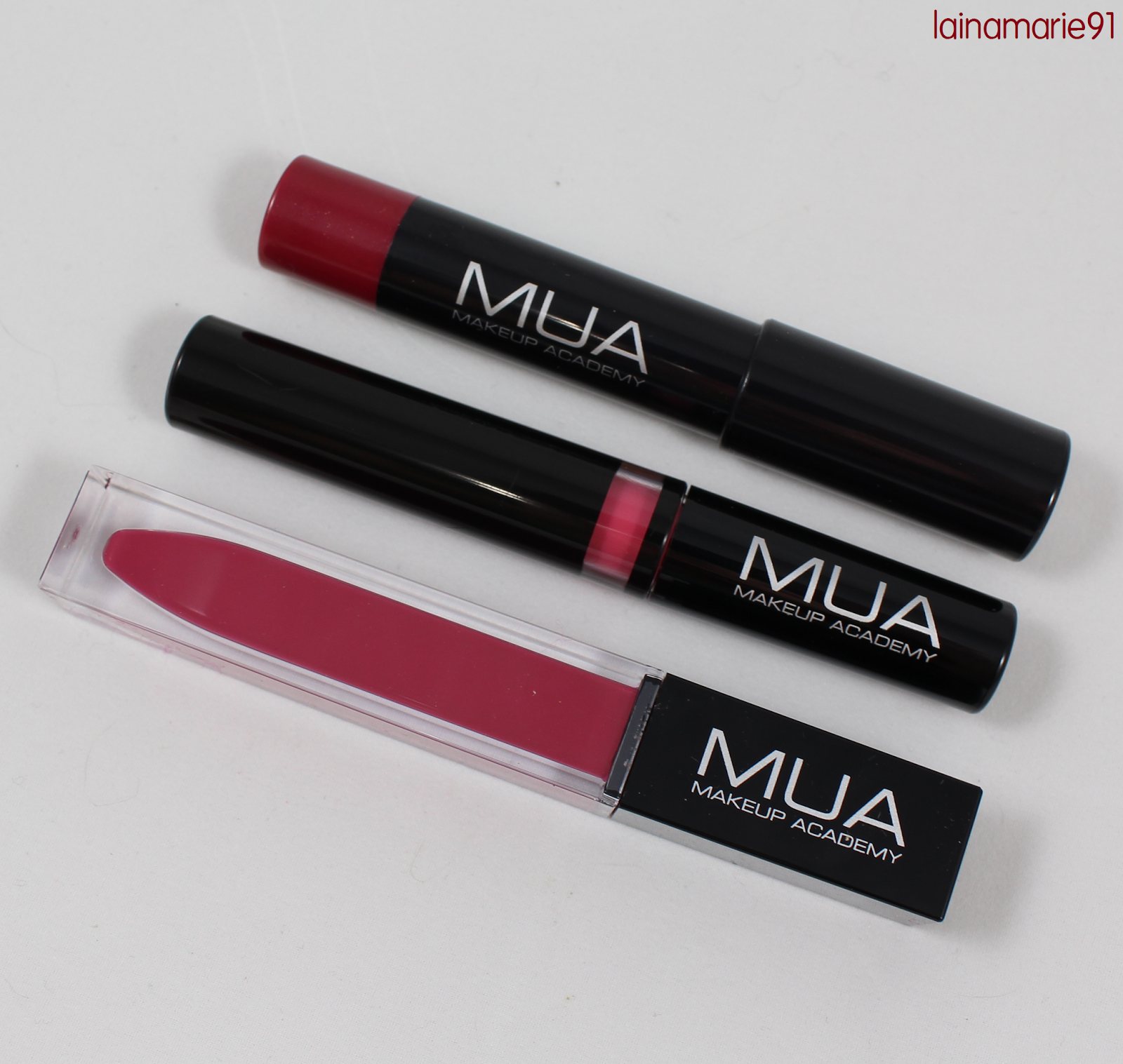 Lainamarie91: MUA Lip Product Comparison : Liquid Lipstick, Lip Stain ...