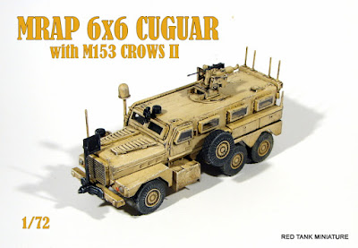 Gulumik Military Models: MRAP 6x6 CUGUAR with M153 CROWS II 1/72