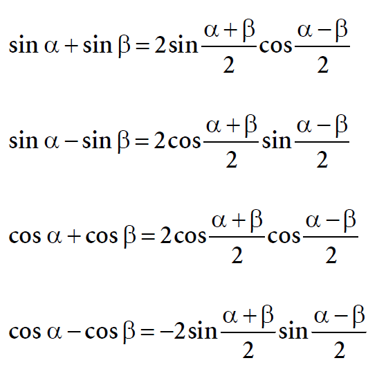 Trigonometric Angle Formulas
