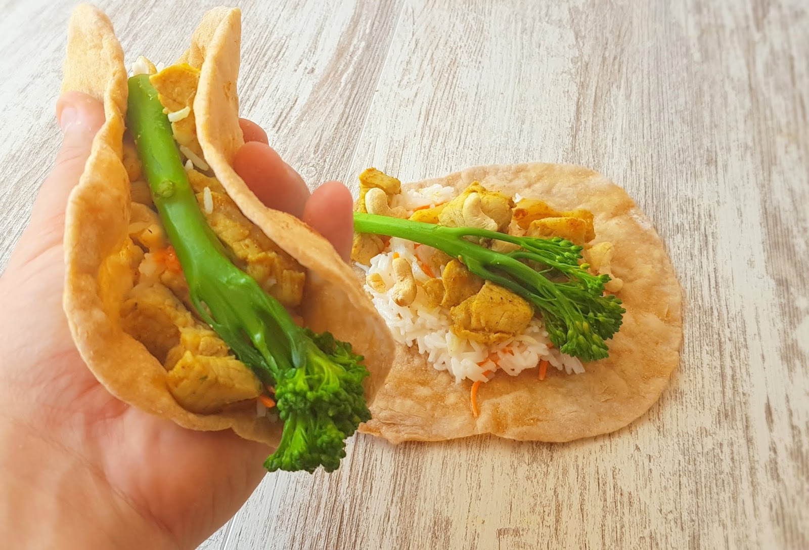 Lomo de cerdo al curry con basmati y pan plano. Porque comer sano no se ...