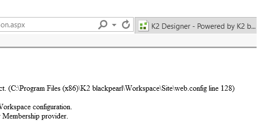 K2 Error Initialization Failed Before Preinit The User Name Or Password Is Incorrect