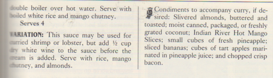 In a World of My Own: Colonial Chicken Curry