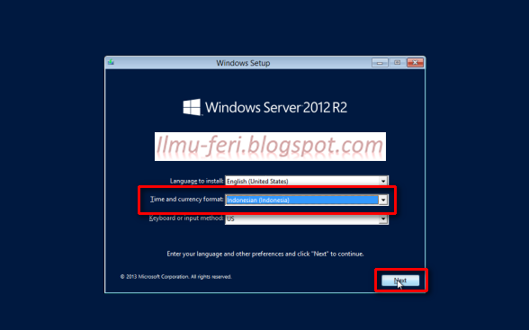 Langkah - Langkah Instalasi Windows Server 2012 R2 Versi CORE - Ilmu Feri