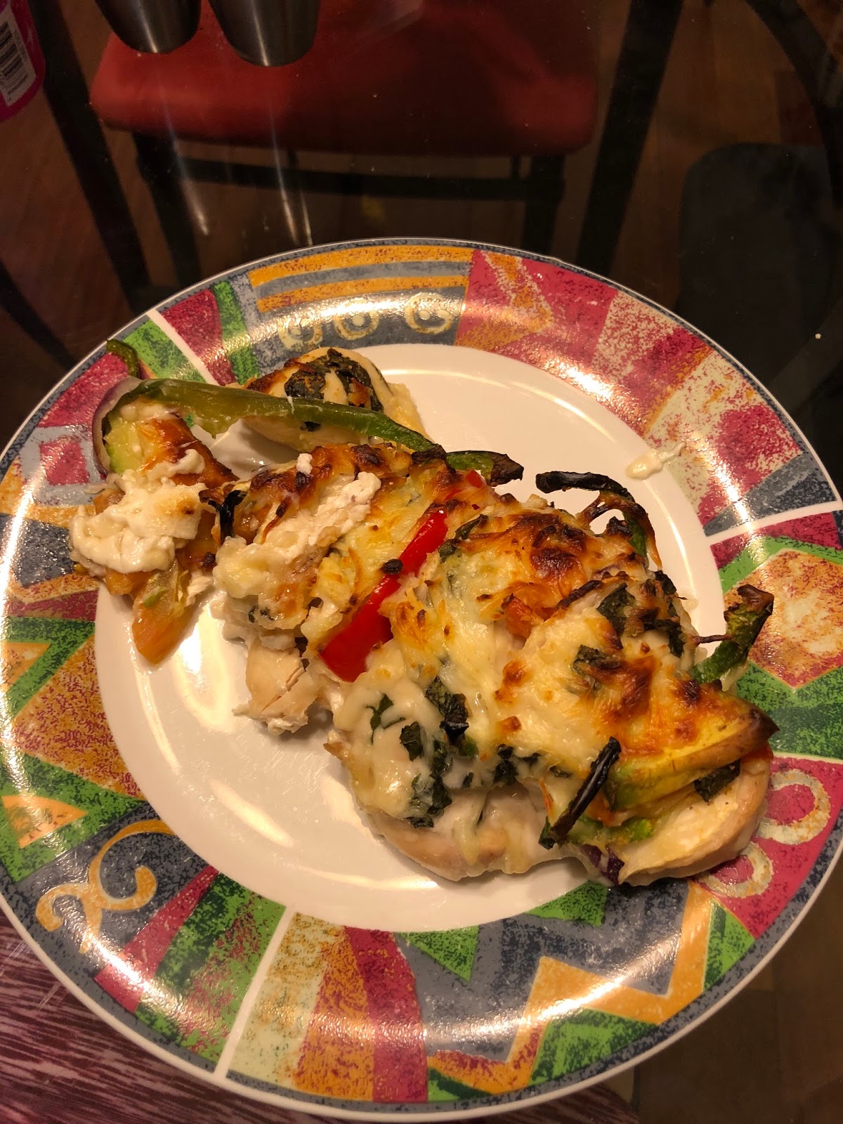 Gigi on the Lake: Low-Carb Vegetable Stuffed Chicken