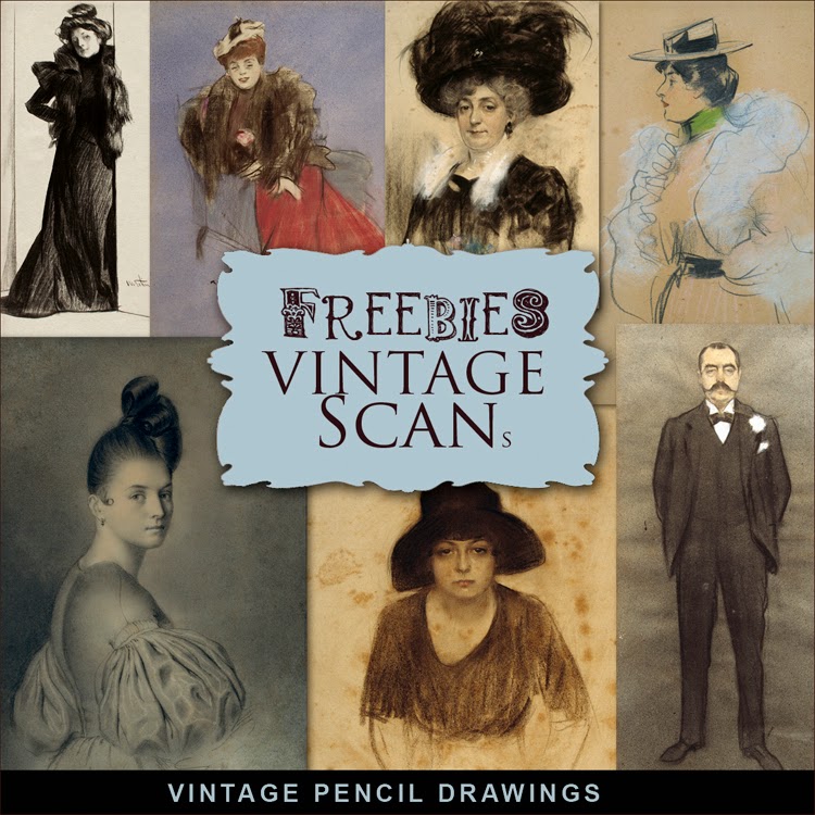 New Freebies Kit of Vintage Pencil Drawings:Far Far Hill - Free ...