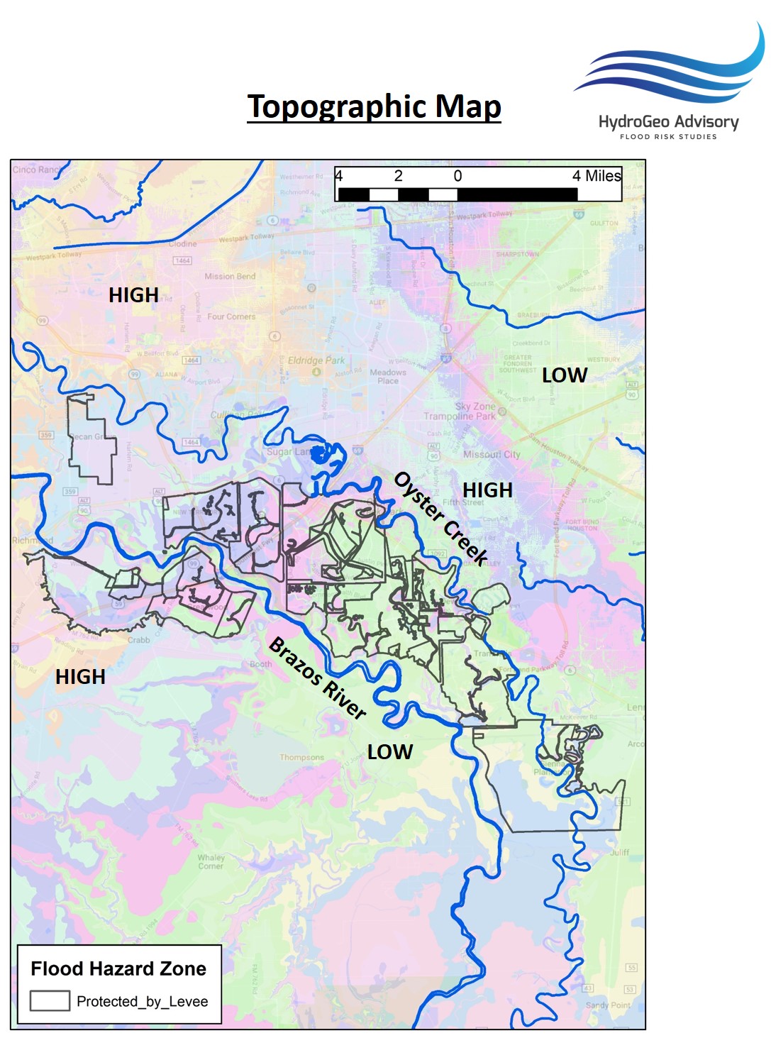 Considerations for neighborhood protected by levee