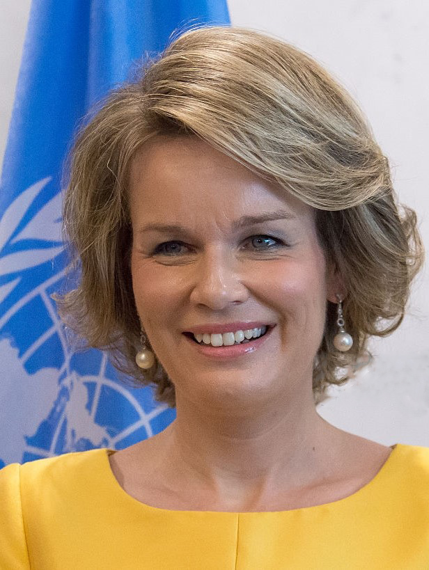 Royal Family Around the World: Belgian Queen Mathilde during brief ...