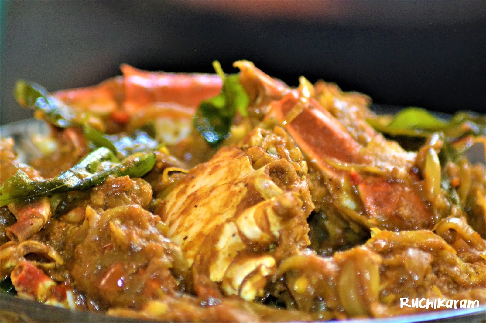 Ruchikaram: Crab Masala/Roast | Njandu Masala