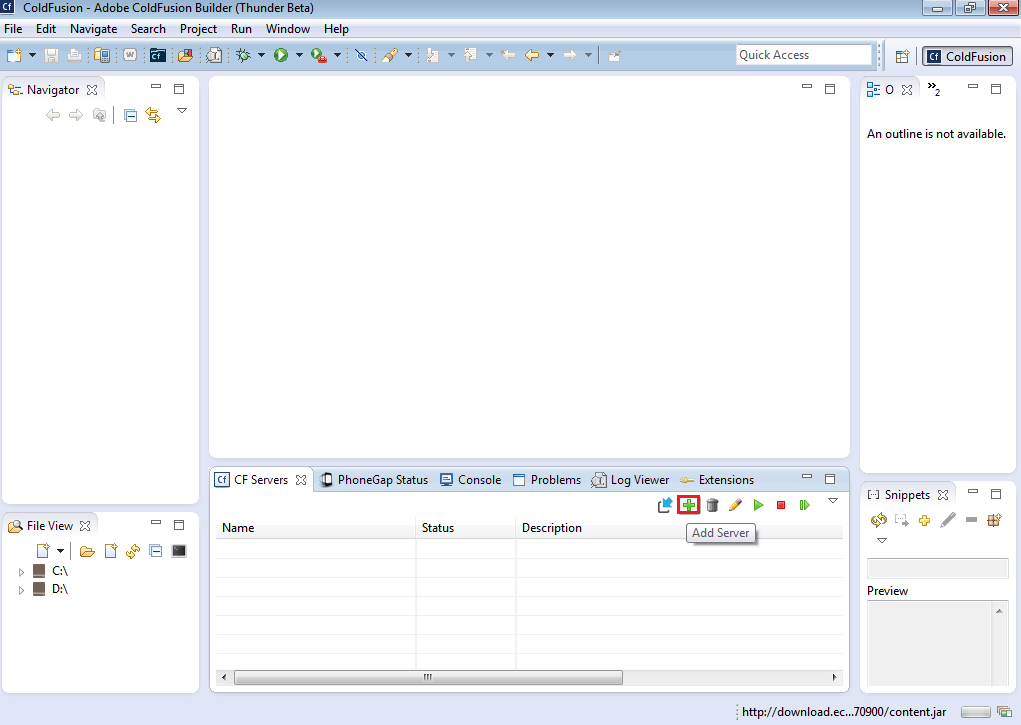 ColdFusion Tips: Adding a CF Server into your CF Builder