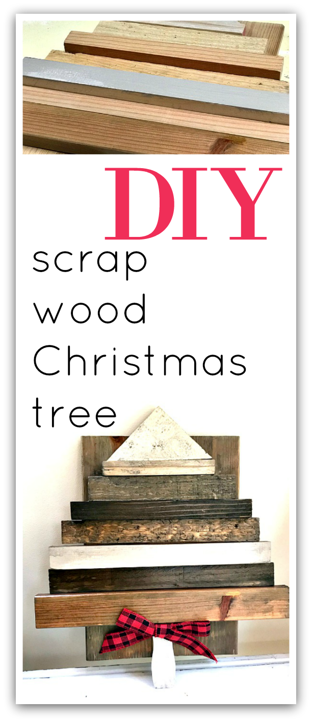 Stained Scrap Wood Christmas Tree