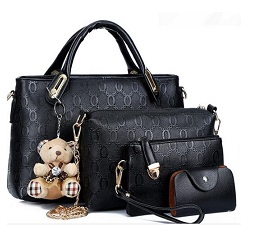 Beg tangan wanita terkini murah woman hand bag / 4pcs per Set dcp 492 ...