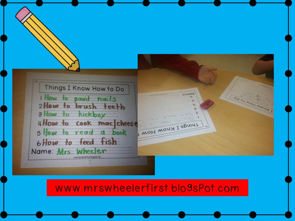 Mrs. Wheeler's First Grade Tidbits: How-to Writing in the Primary Grades