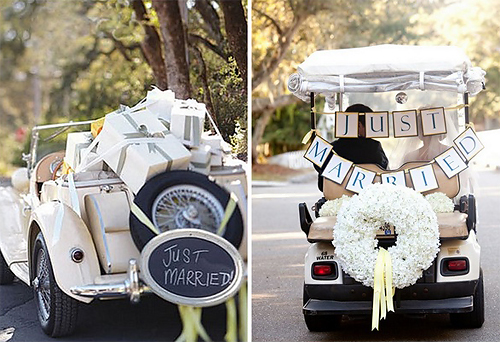 Bride-In-Dream: How To Make Your Wedding Car Different
