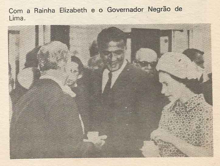 Antiguinho: A Rainha Elizabeth II e Ibrahim Sued