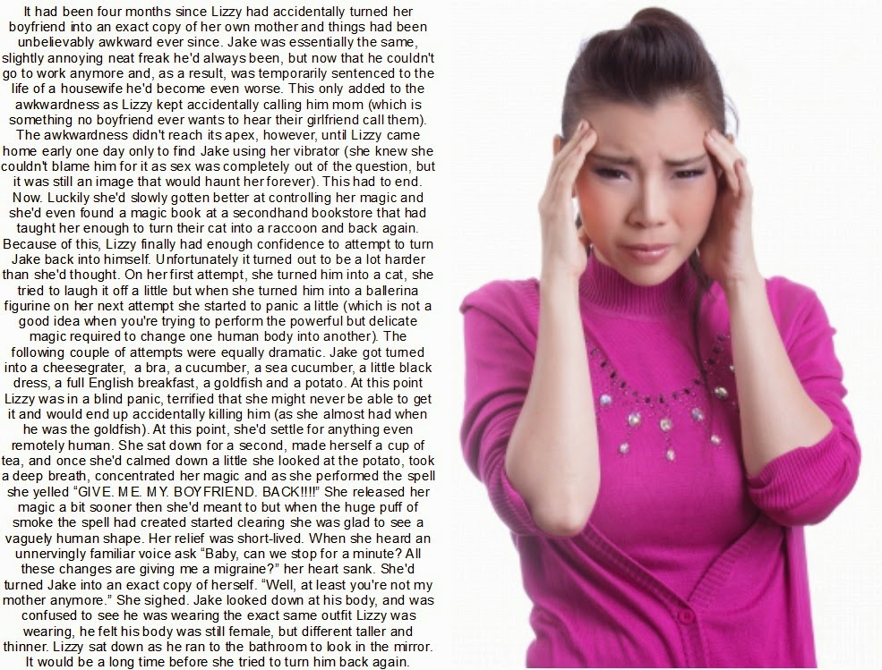 Eveline's Clean TG Captions: Discovering her powers (part 2)