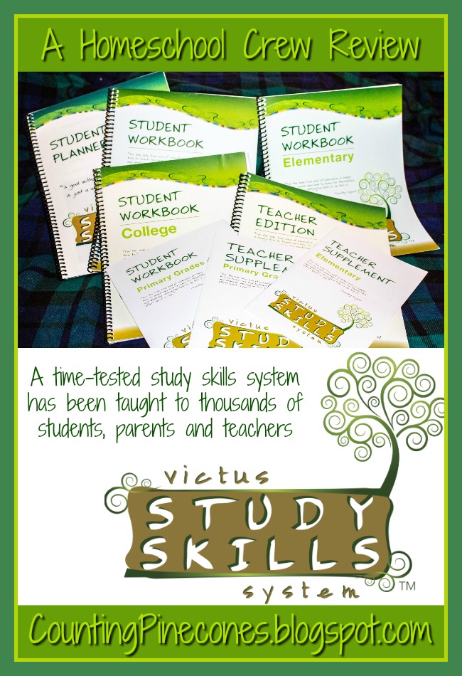 Counting Pinecones: Victus Study Skills System ( A Homeschool Crew Review)