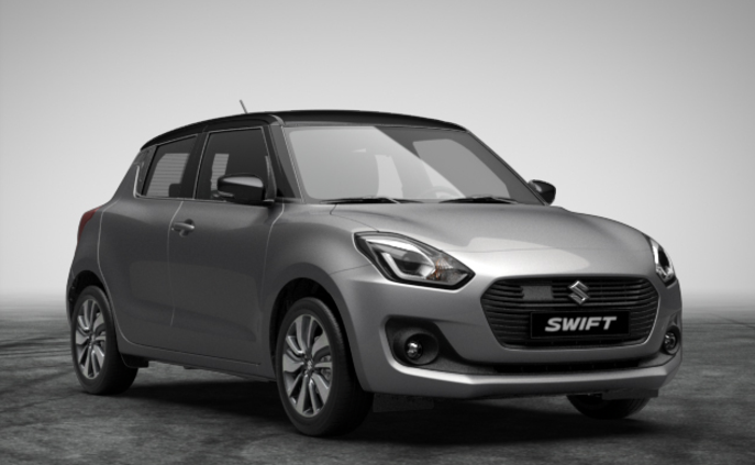 Suzuki Swift 5 (2017 à 2020) - Couleurs et code peinture