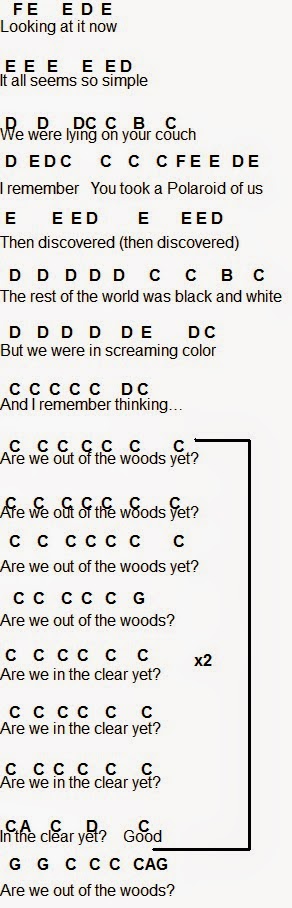 Flute Sheet Music: Out Of The Woods