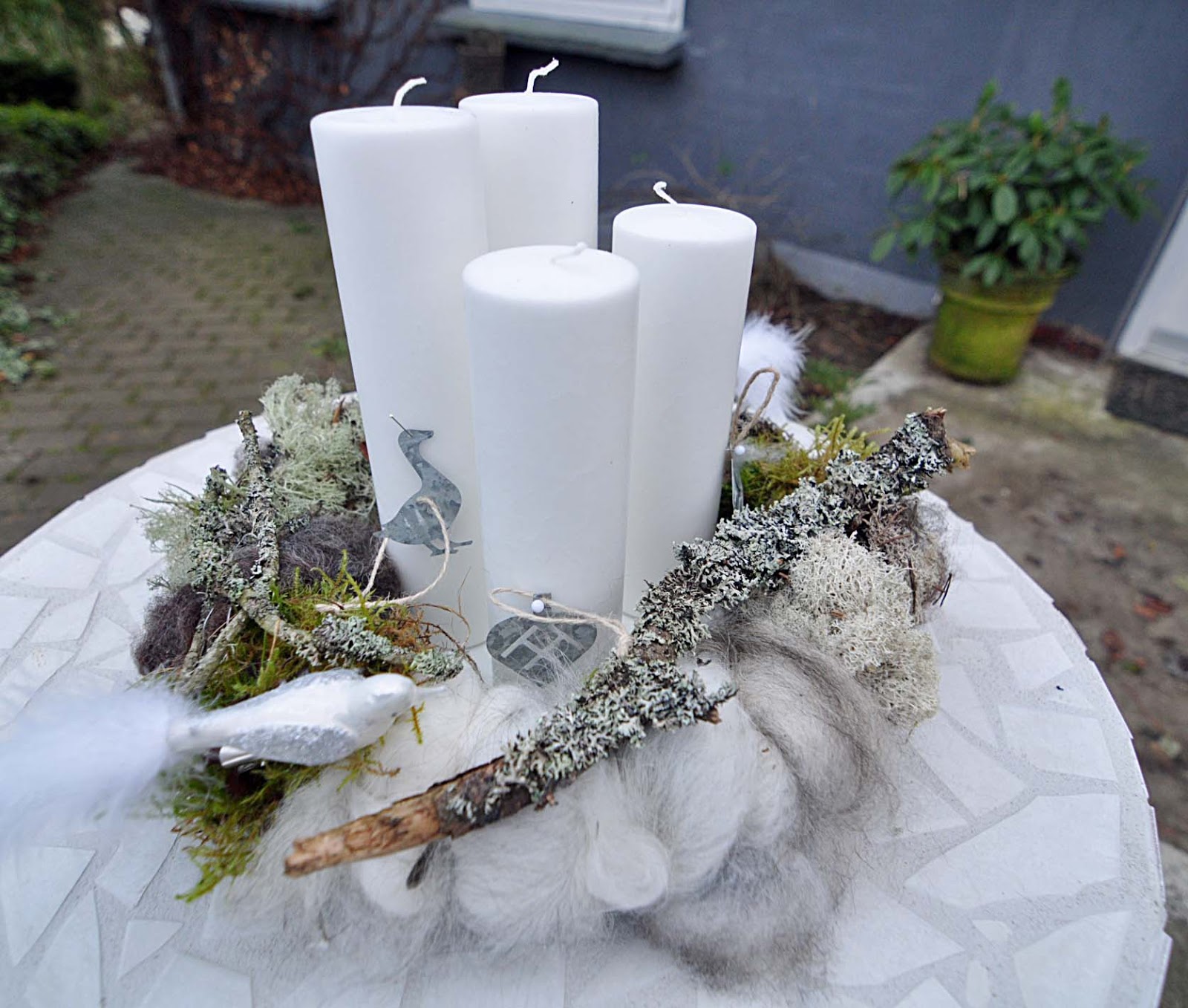 Kreativ Tankeknips: Årets adventskrans