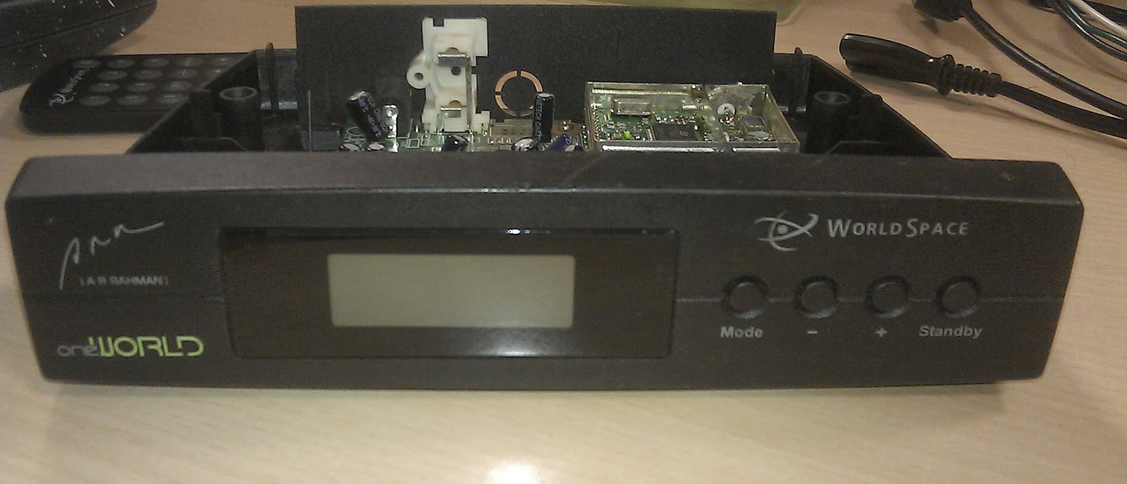 Inside a WorldSpace satellite radio receiver