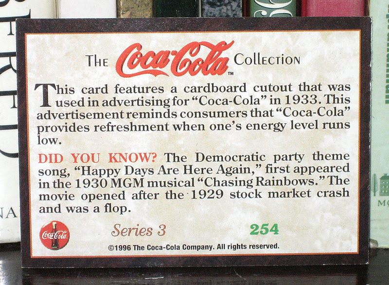 Percy's Card Collection: Coke Card 254