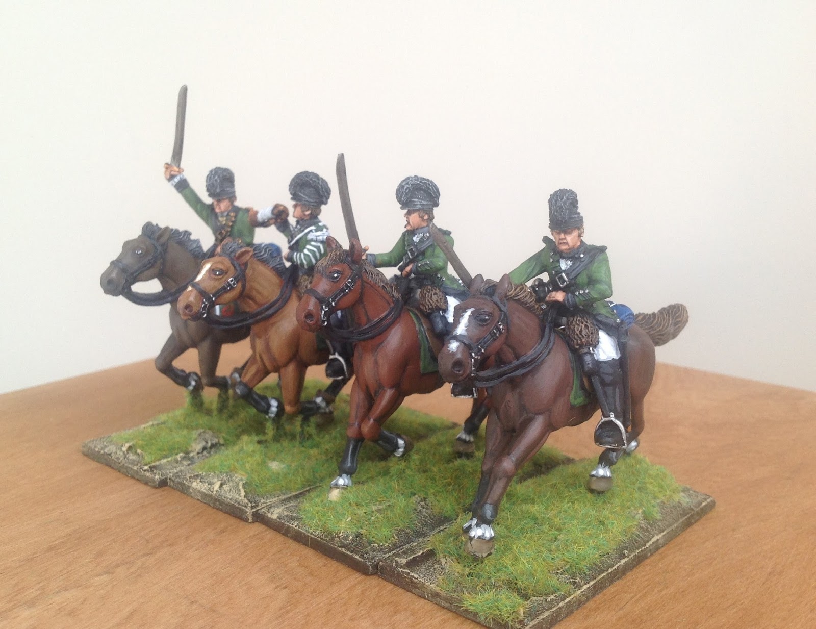 15mm paint shack: AWI 40mm Front Rank British Legion light cavalry