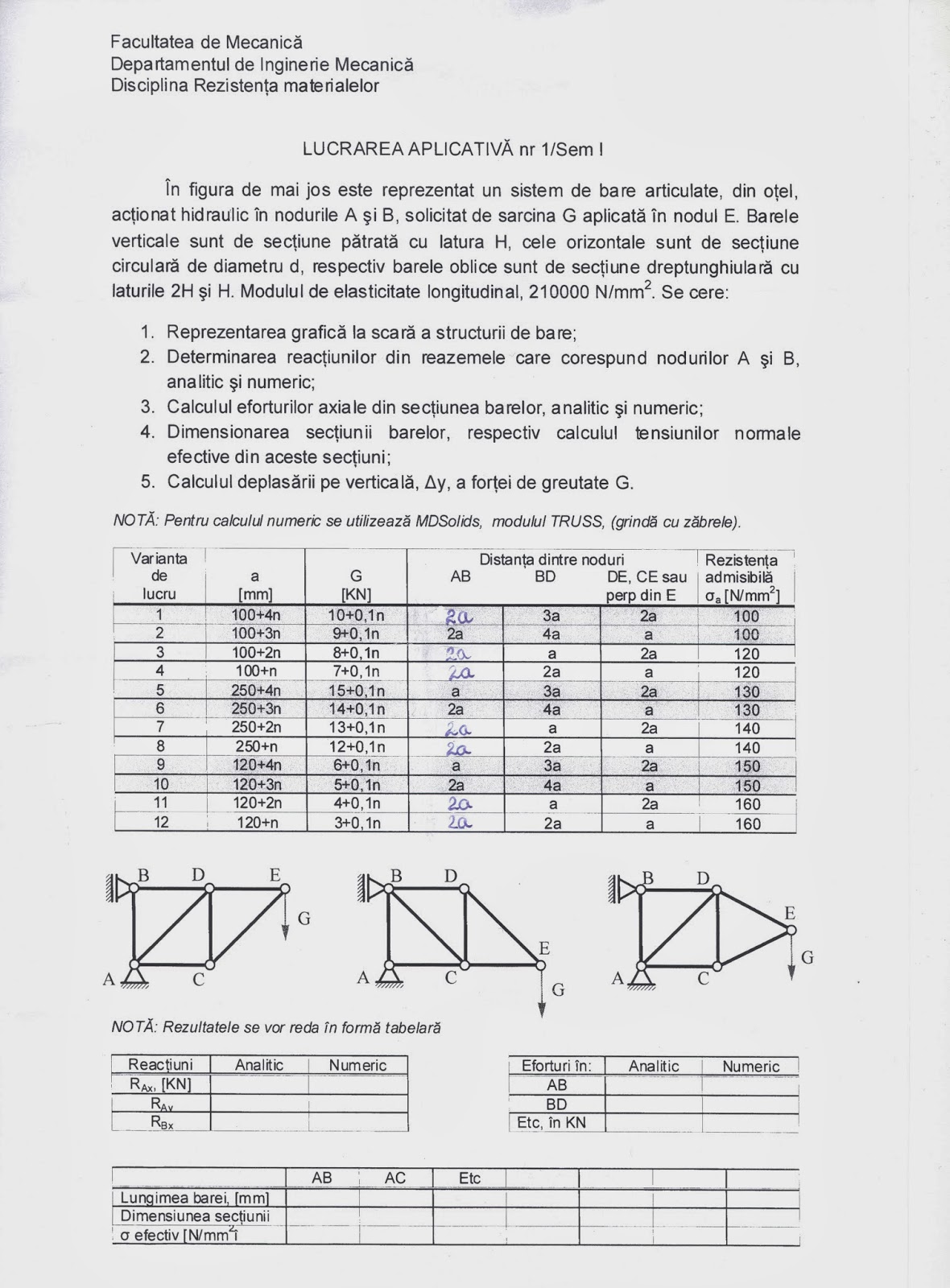 Rezistenta Materialelor - Mechanics of Materials - Résistance des ...