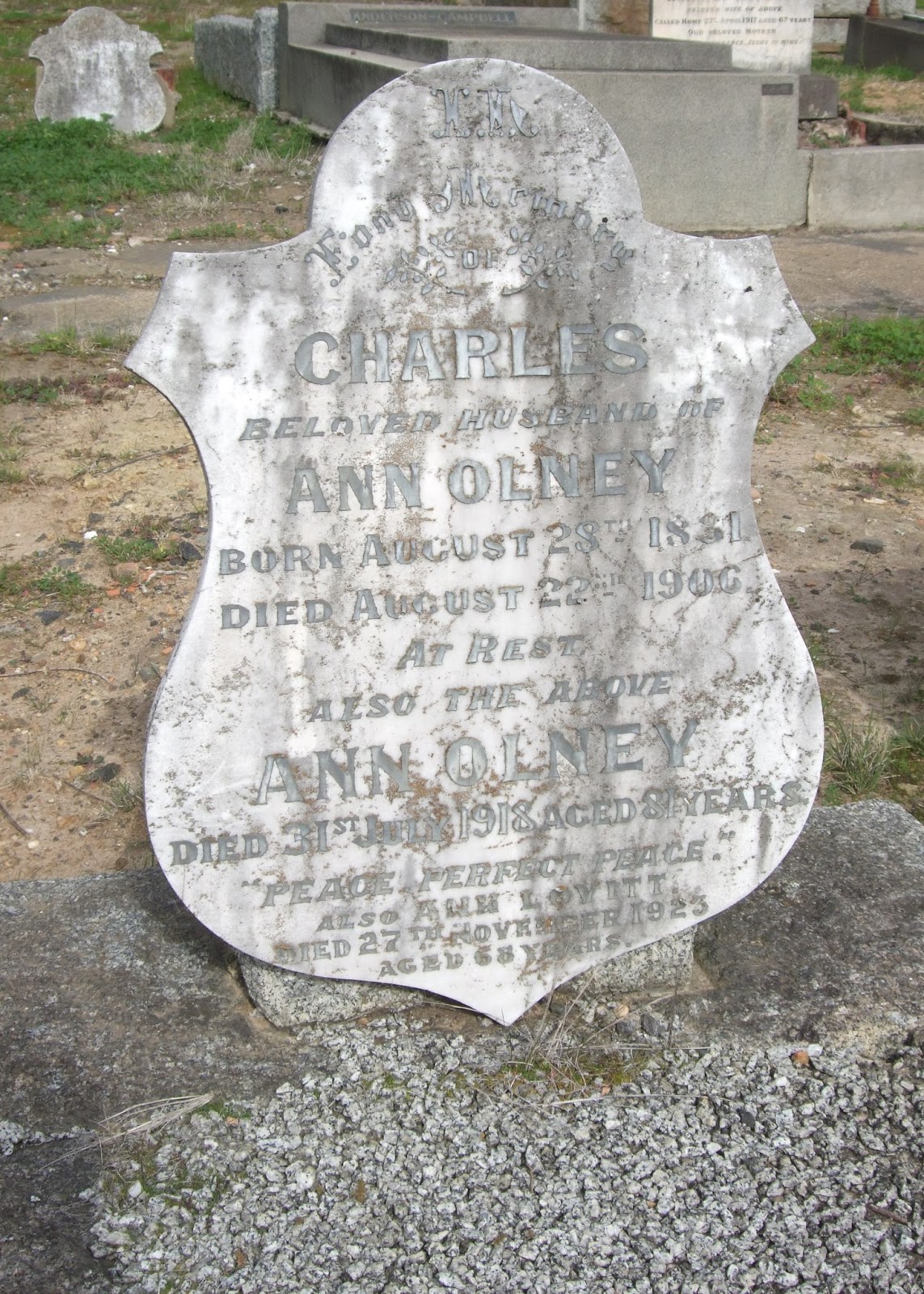 Olney Family Archives: 150 Years in Australia - Charles and Martha ...