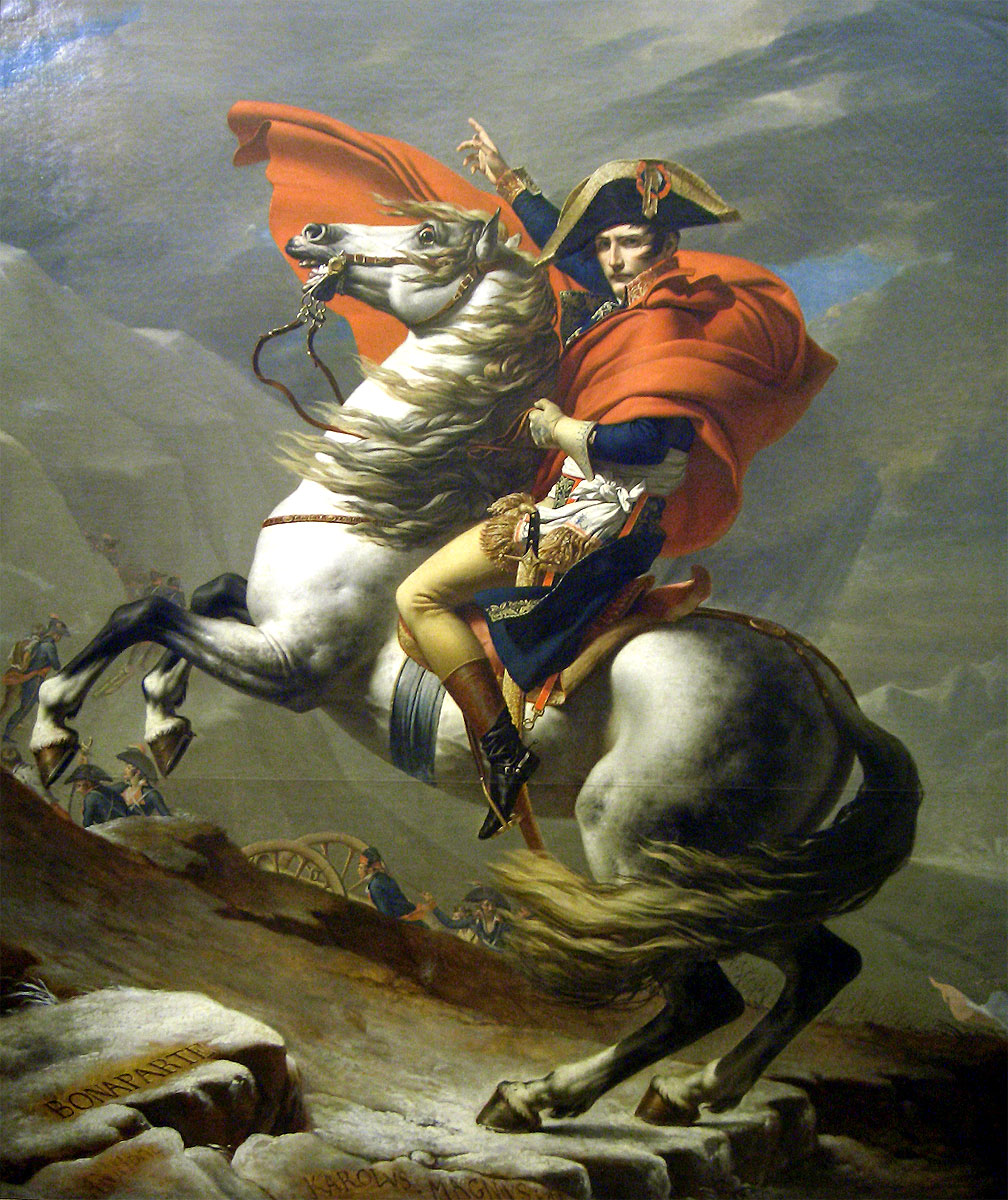 histoire des arts : Jacques-Louis David, Bonaparte franchissant les ...