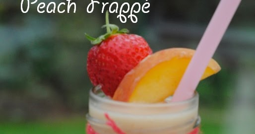 Peach Frappé ~dairy free | simply.food