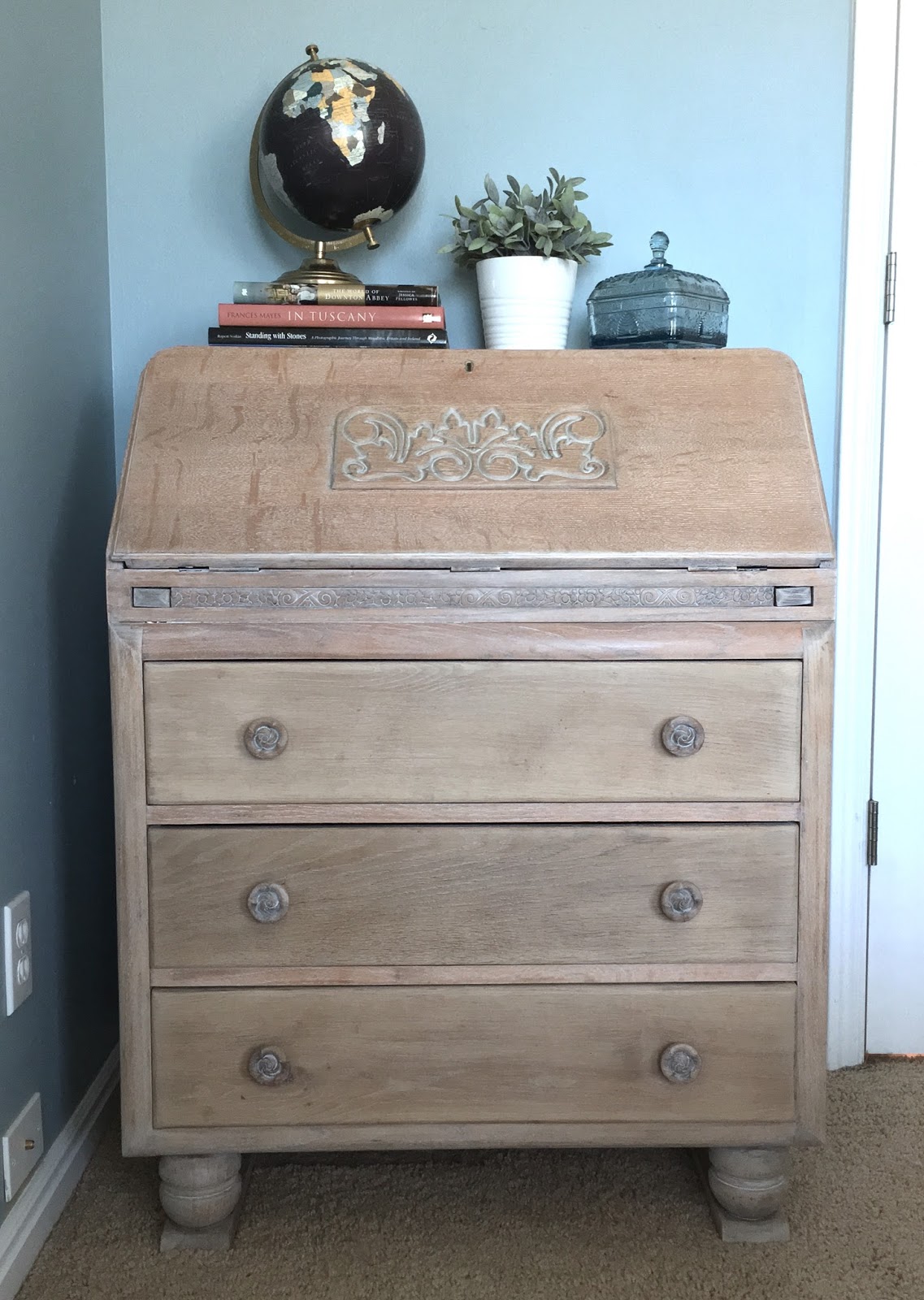 Barefoot In Utah: Cerused Oak Tutorial