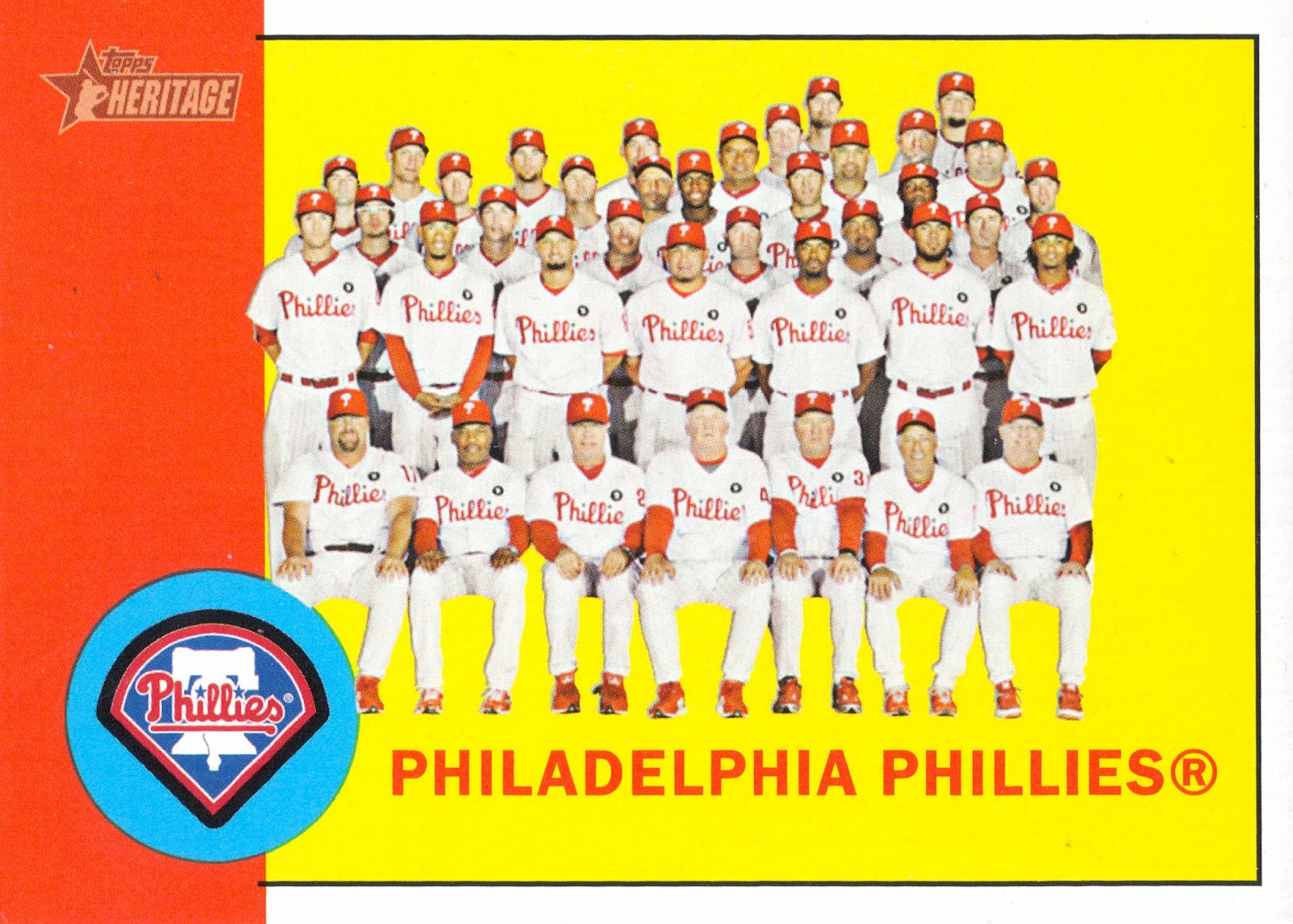 The Phillies Room: 2012 Topps Heritage #13 Phillies Team Card