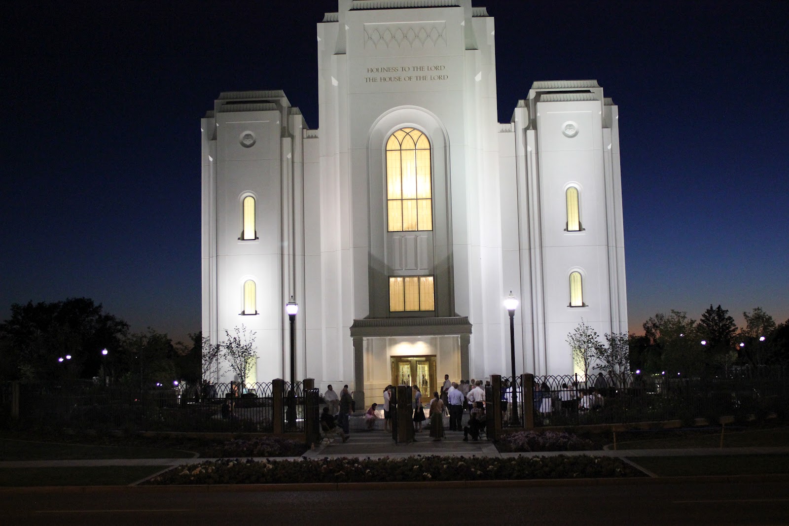 Brigham City LDS Temple: Temple at Night
