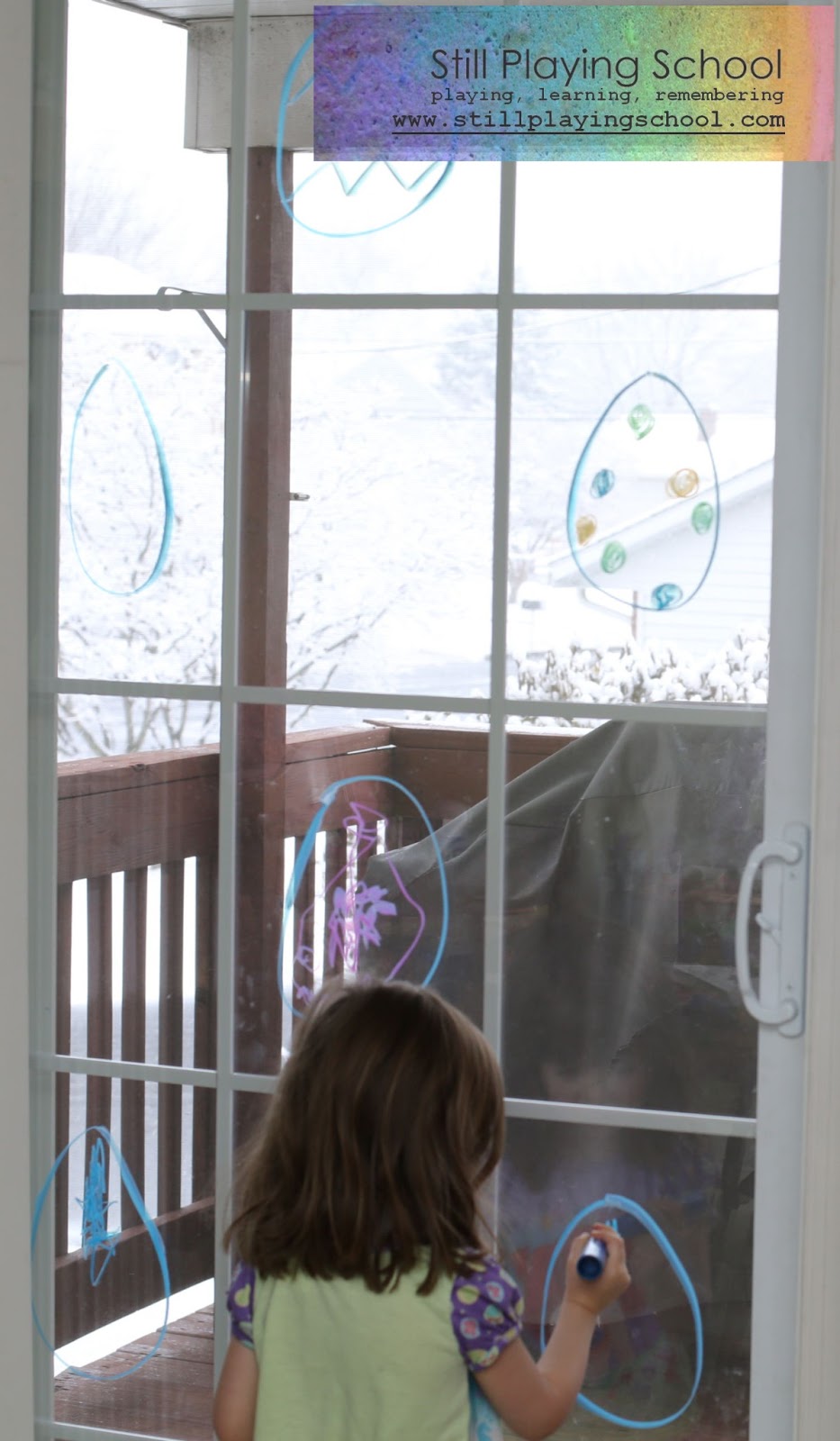Easter Fun with Window Markers | Still Playing School