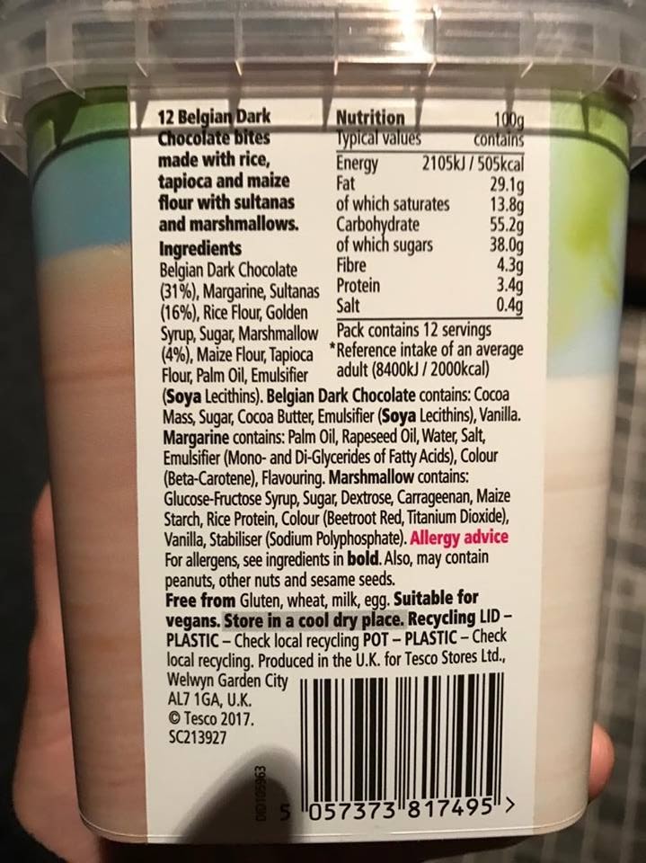 Sustainably Erin: Tesco Free From Rocky Road Mini Bites