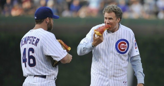 NWK to MIA: Will Ferrell Eats Deep Dish and Throws Out First Pitch at ...