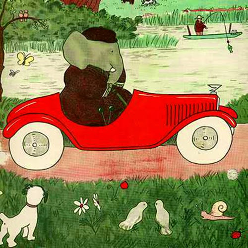 RETRO KIMMER'S BLOG: THE HISTORY OF BABAR THE ELEPHANT