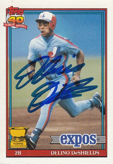 Daily Autograph: Delino DeShields