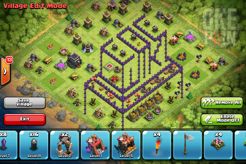 Coc 3d base walpaper - loxablue