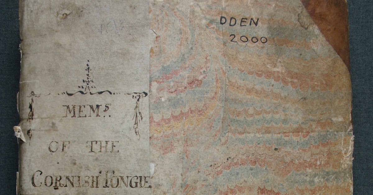 PZ CONSERVATION: Unique Cornish language manuscripts arrive for ...
