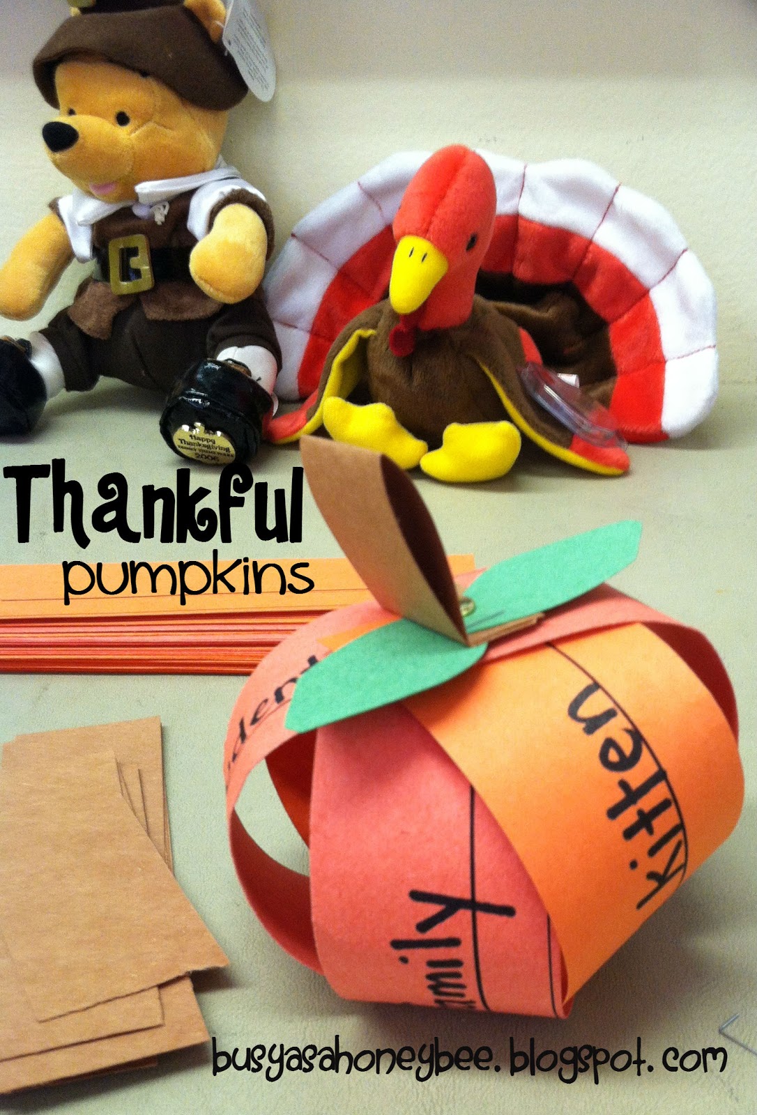 Busy as a Honey Bee: Thankful Pumpkins