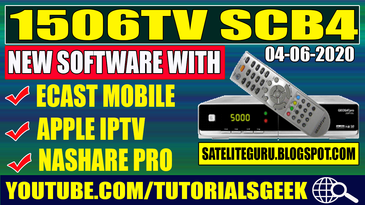 1506TV NEW SOFTWARE WITH ECAST & APPLE IPTV OPTIONS - Sat Guru