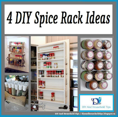 DIY And Household Tips: 4 DIY Spice Rack Ideas