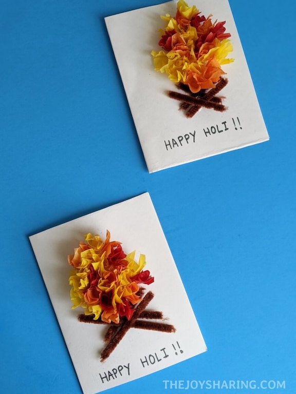 Holi Bonfire Card - The Joy of Sharing