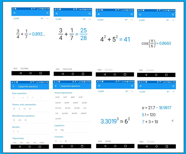 Eddie's Math and Calculator Blog: App Spotlight: MyScript Calculator 2