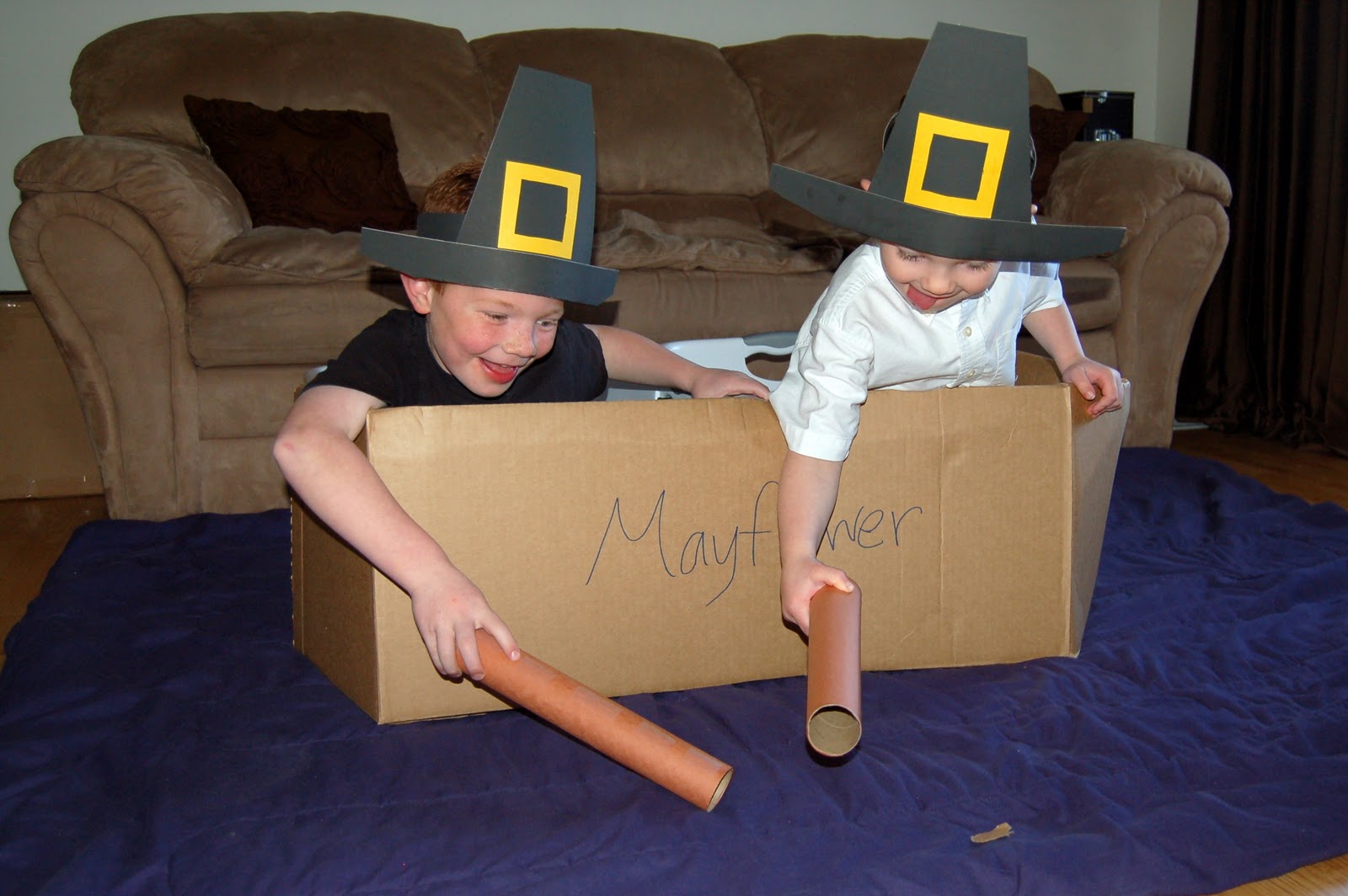Thanksgiving Reenactment and Indian Corn Craft ~ She's Crafty