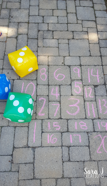 Number Practice with Dice | Sara J Creations